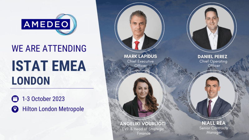 Meet us at ISTAT EMEA conference in London from 1st - 3rd October. - Amedeo